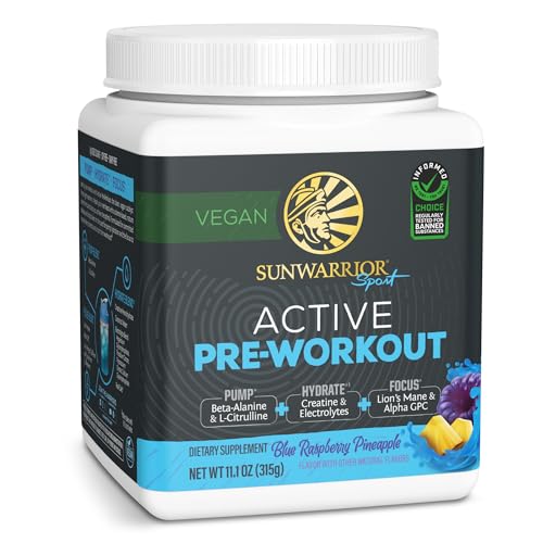 Sunwarrior pre-workout powder energy boost