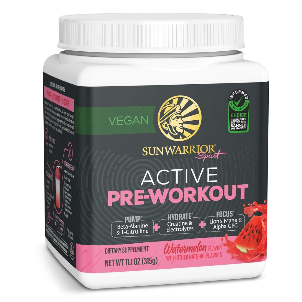 Sunwarrior pre-workout watermelon flavour