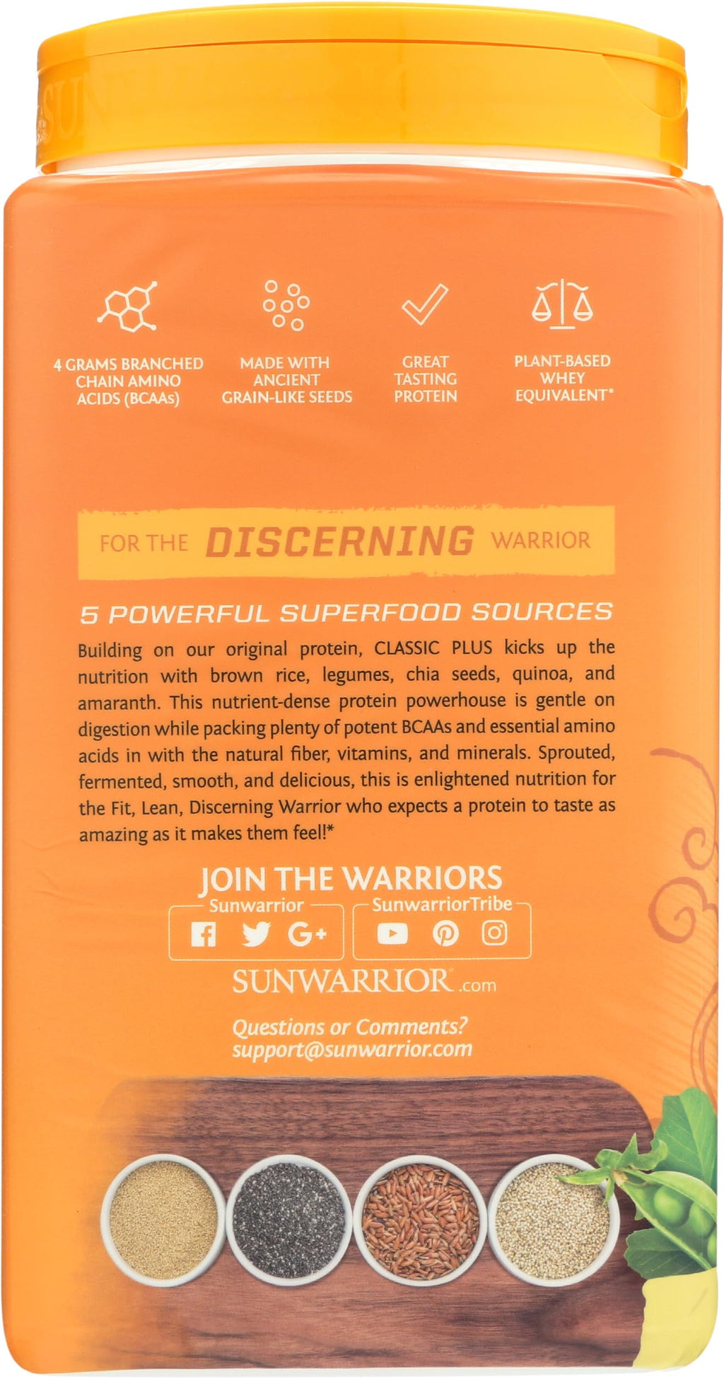 Sunwarrior protein for weight management