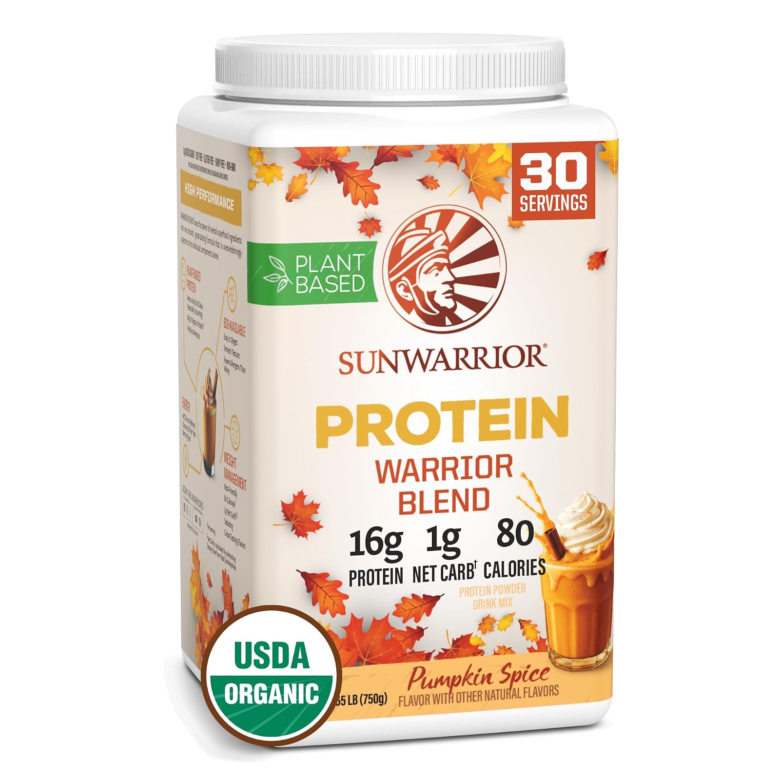 Sunwarrior pumpkin spice protein powder