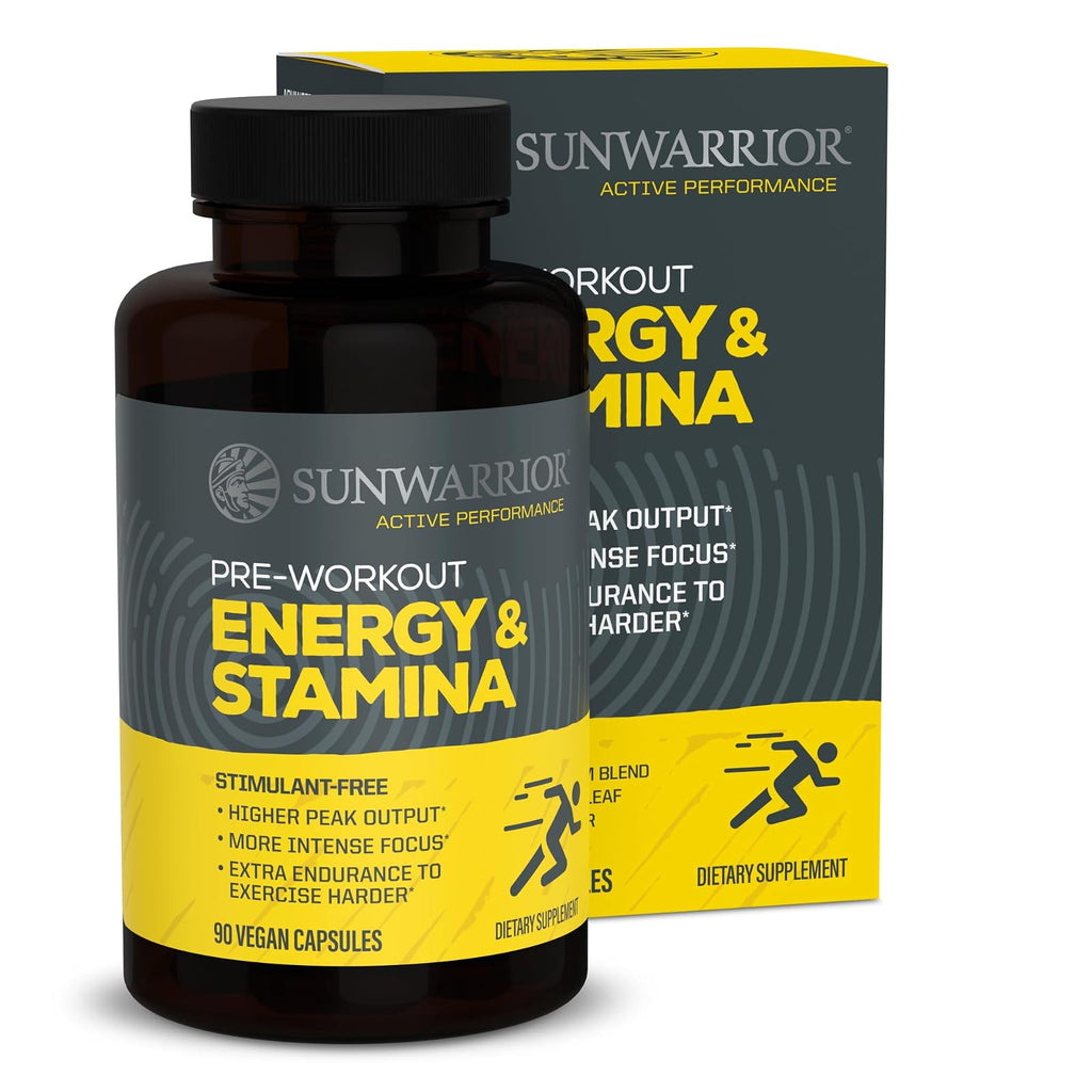 Sunwarrior vegan energy capsules