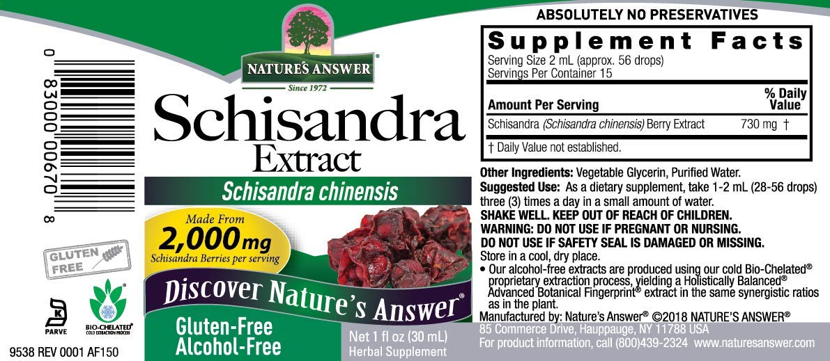 super concentrated Schisandra herbal supplement