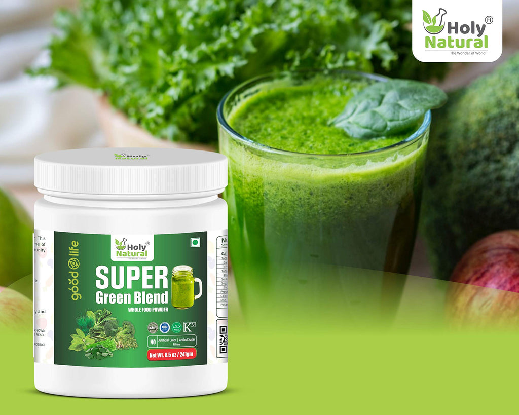 Super Green Blend spirulina for digestive health
