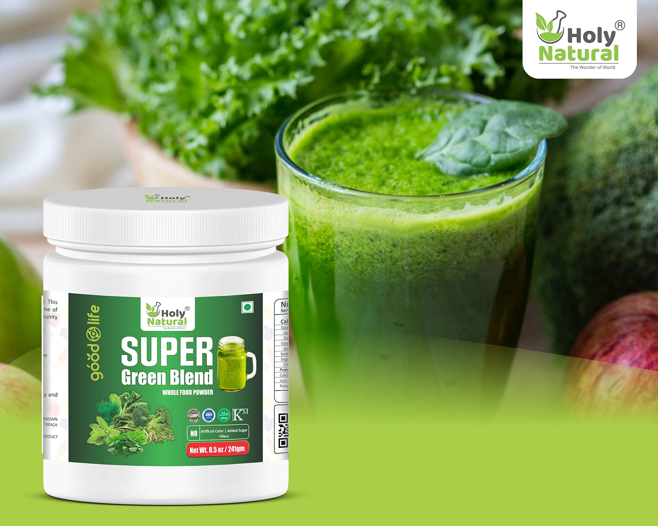 Super Green Blend spirulina for digestive health