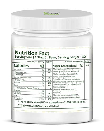 Super Green Blend spirulina for energy boost