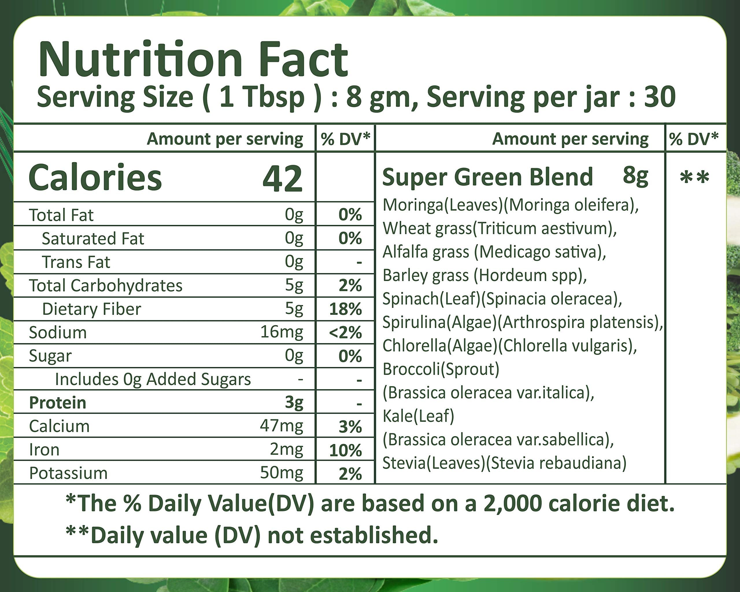 Super Green Blend spirulina for fitness recovery