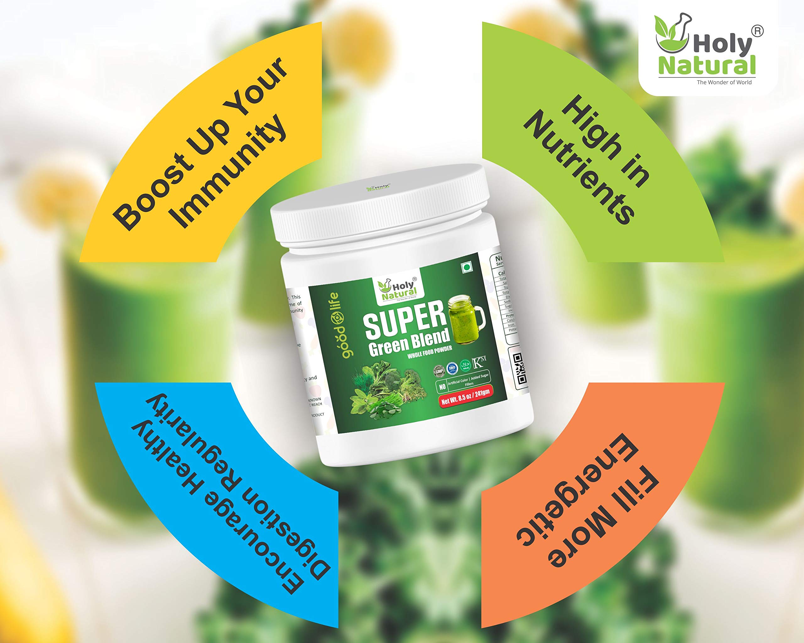 Super Green Blend spirulina for immune support