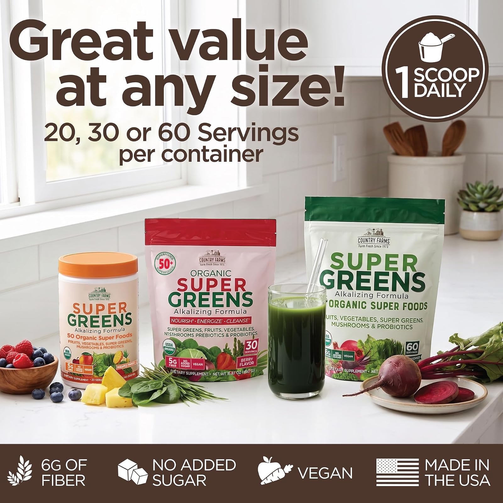 super greens powder for daily nutrition