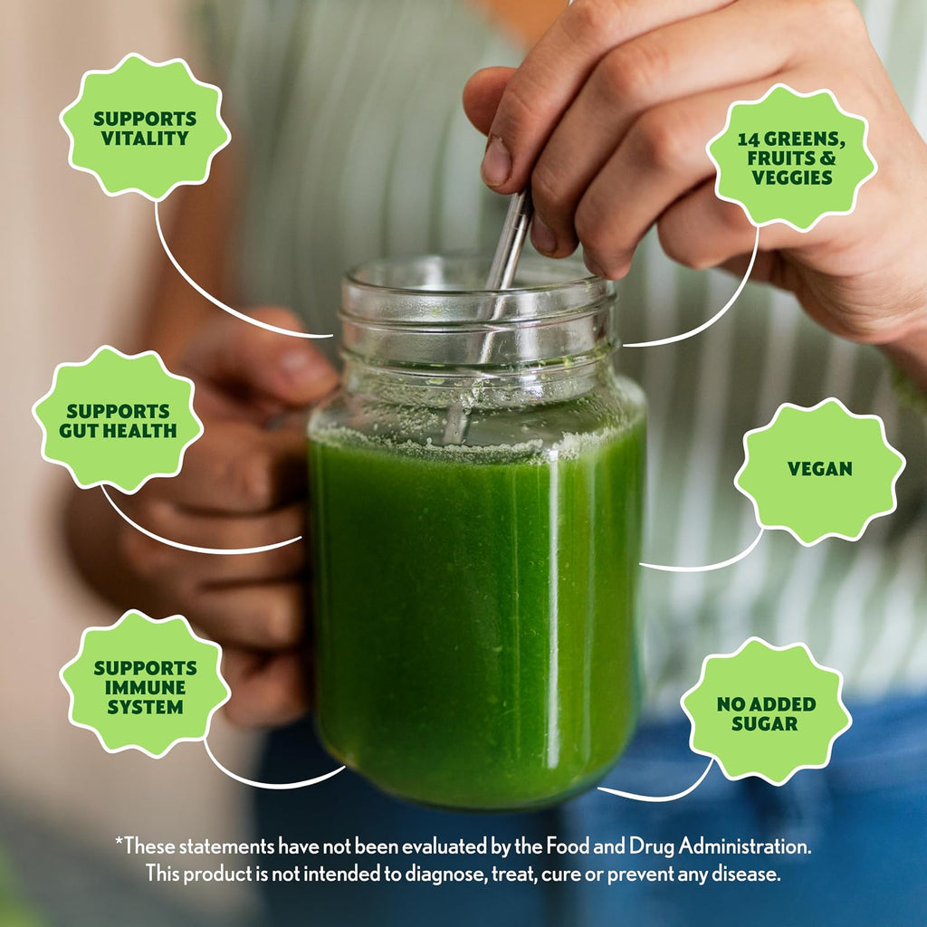 super greens powder with essential vitamins