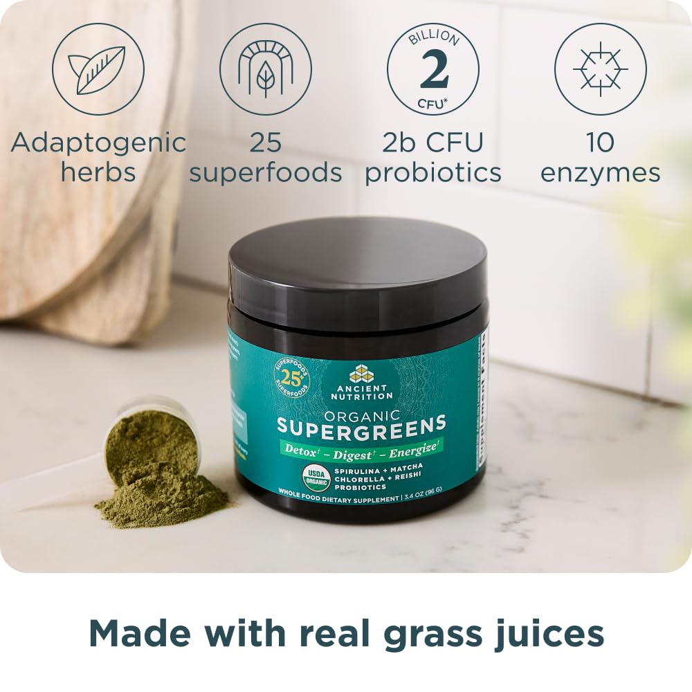 super greens powder with probiotics