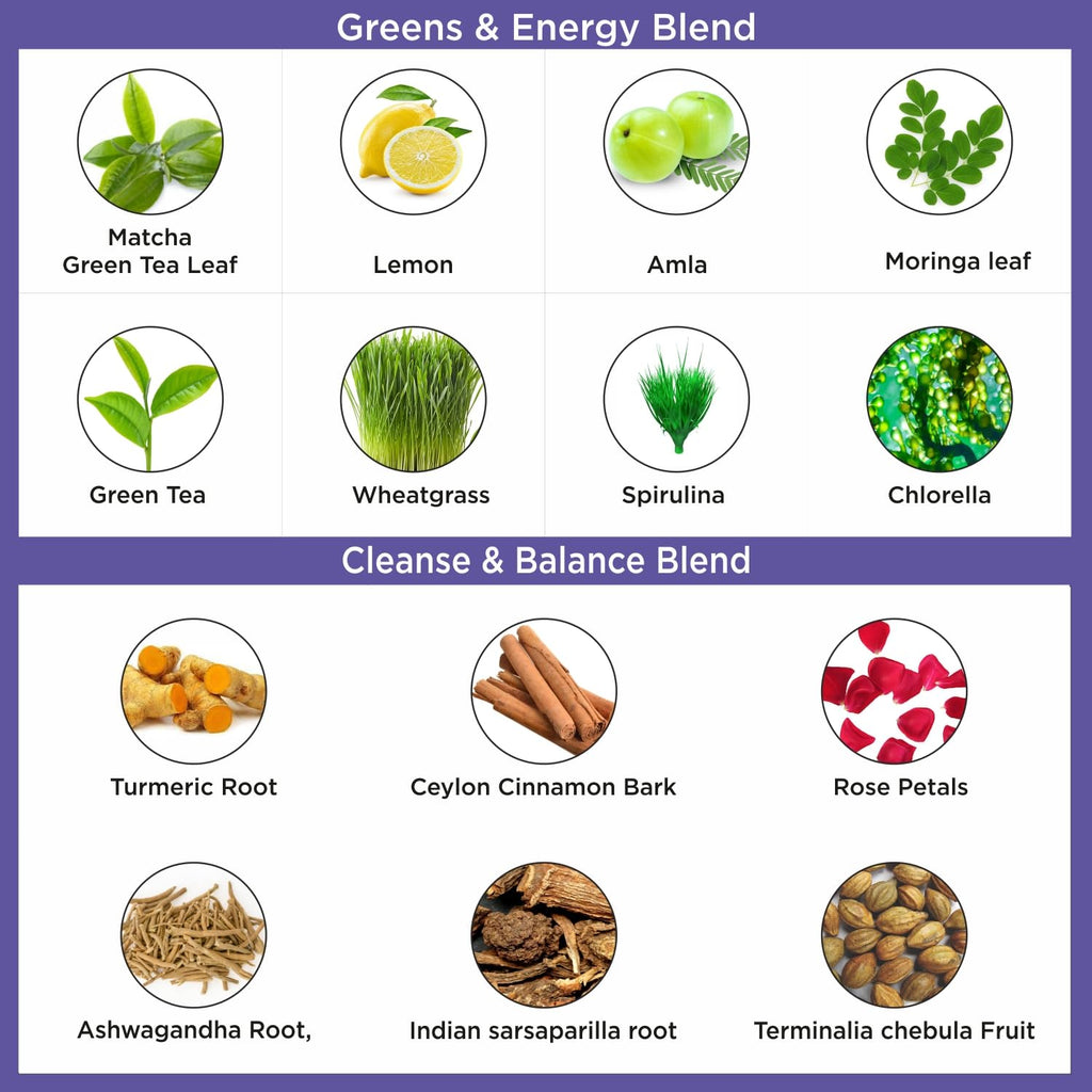 Super greens sachets for convenient nutrition