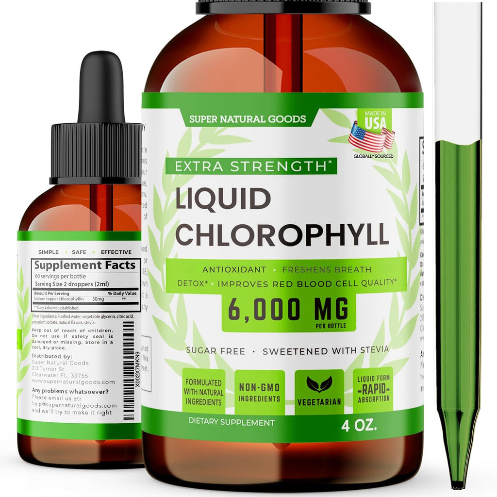 Super Natural Goods liquid chlorophyll benefits