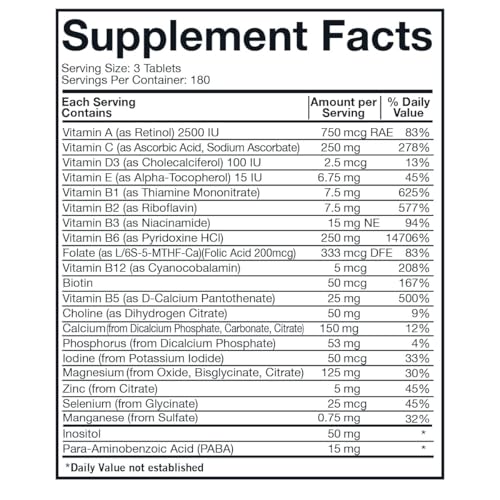 Super Nu blended vitamin & mineral support