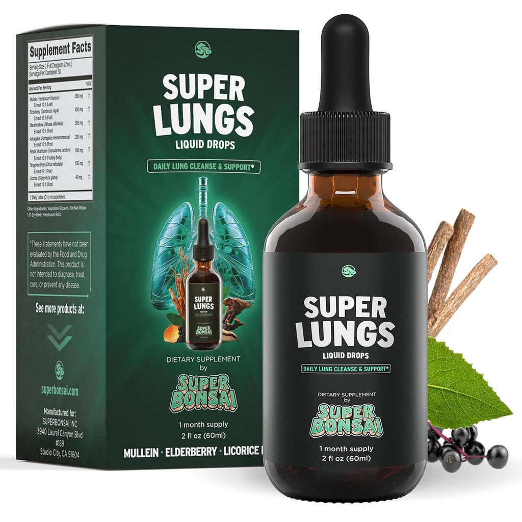 SuperBonsai Mullein Drops for lung health