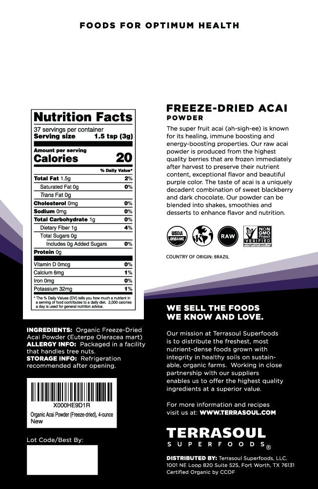 superfood acai powder for smoothies