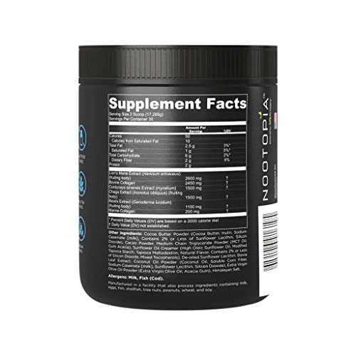 superfood blend with mushrooms and collagen