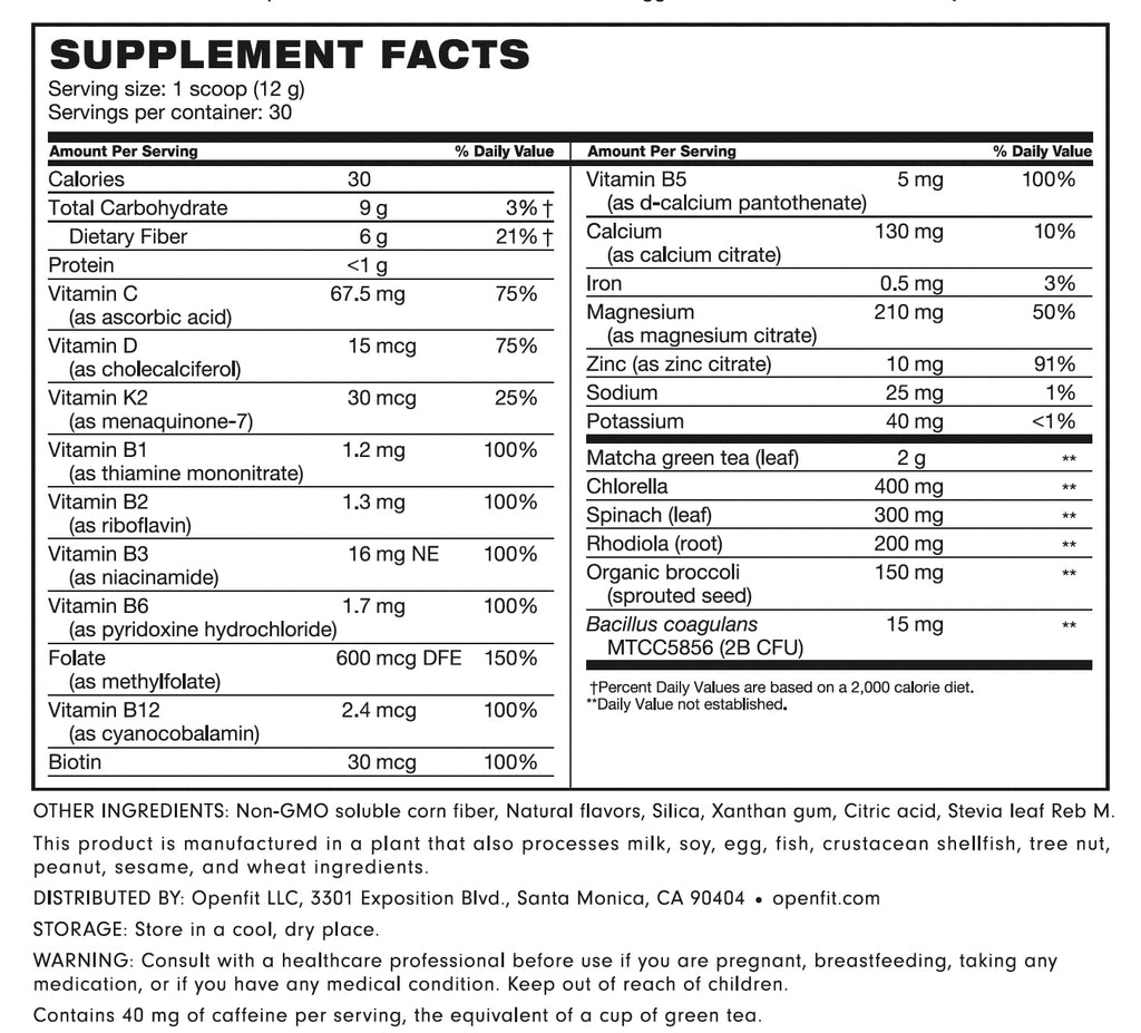 superfood greens for daily wellness