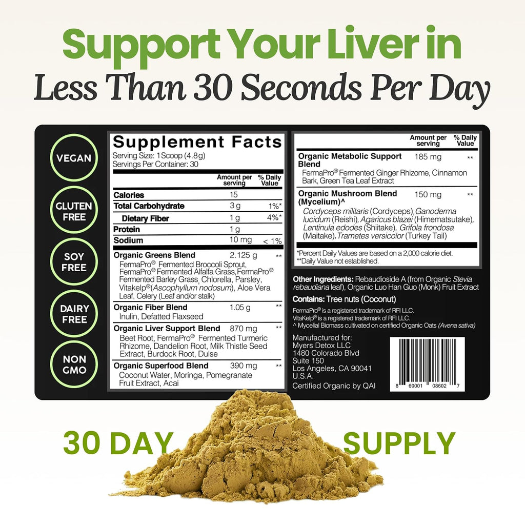 superfood greens powder for daily detox