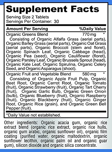 superfood greens tablets for immune support