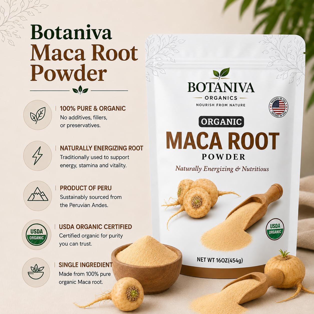 superfood maca root for smoothies