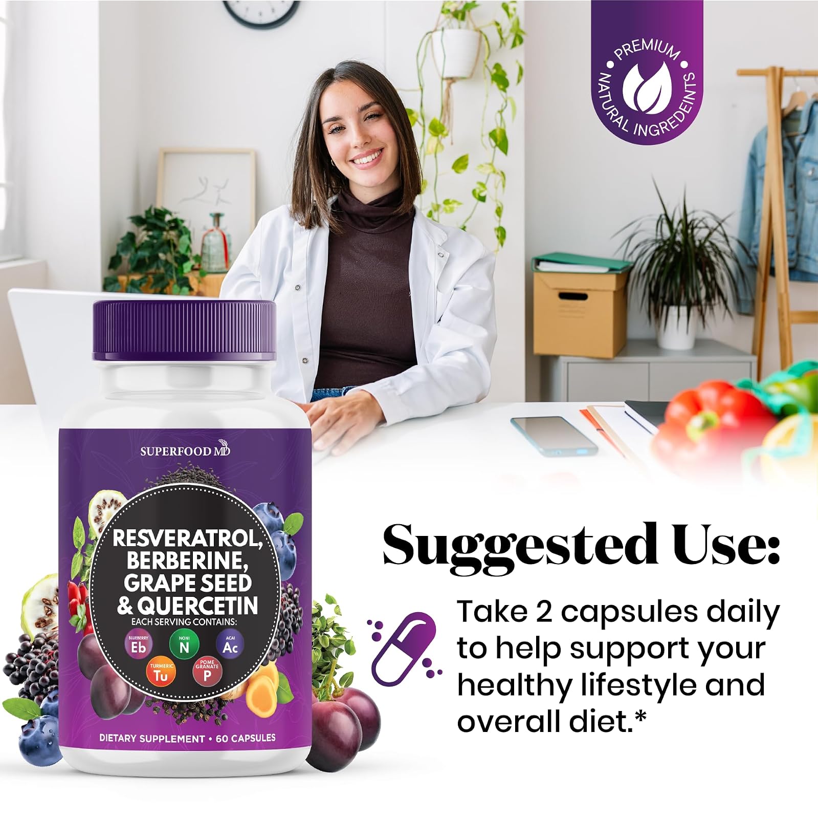 Superfood MD noni extract capsules