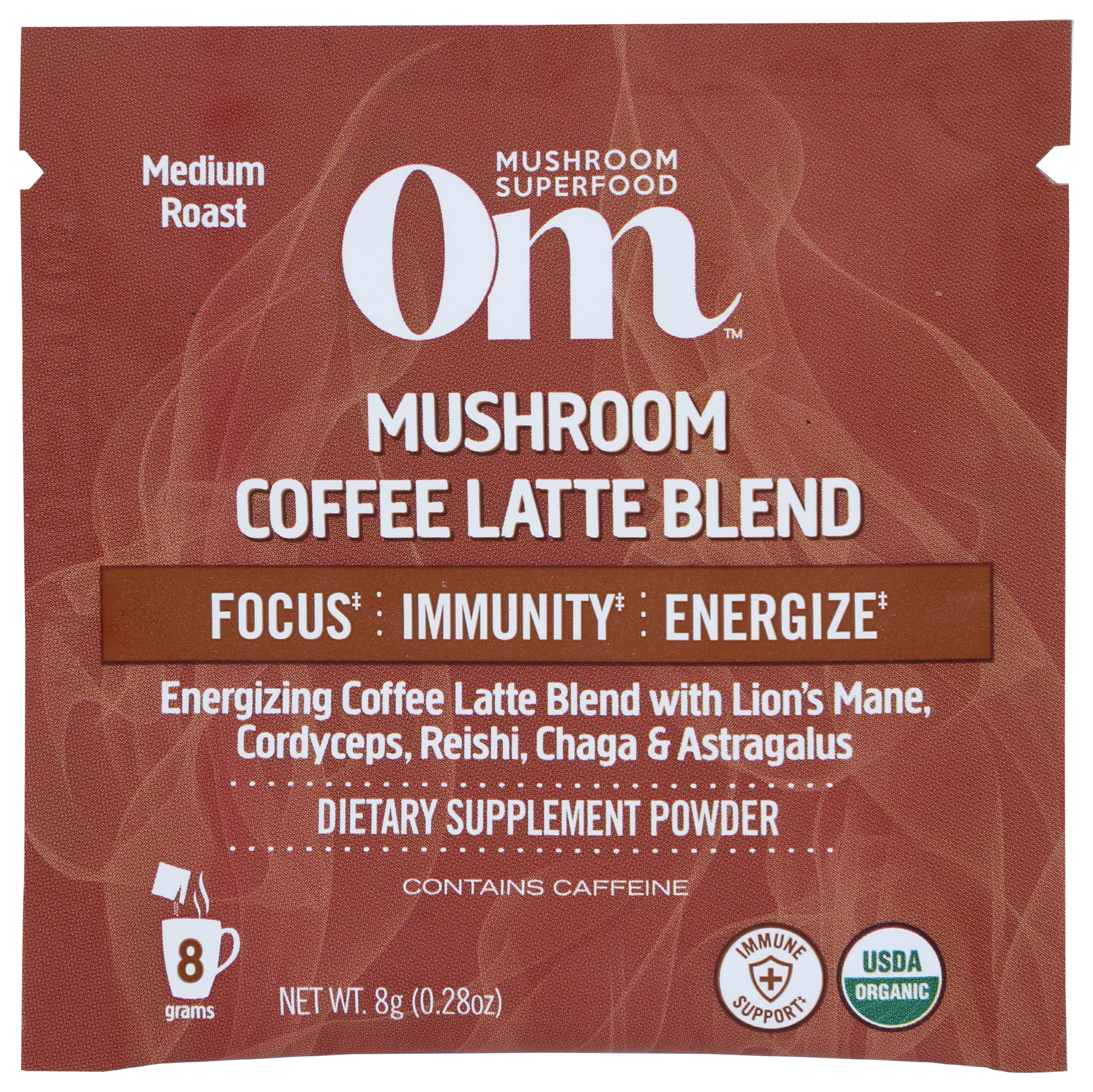 superfood mushroom blend coffee latte