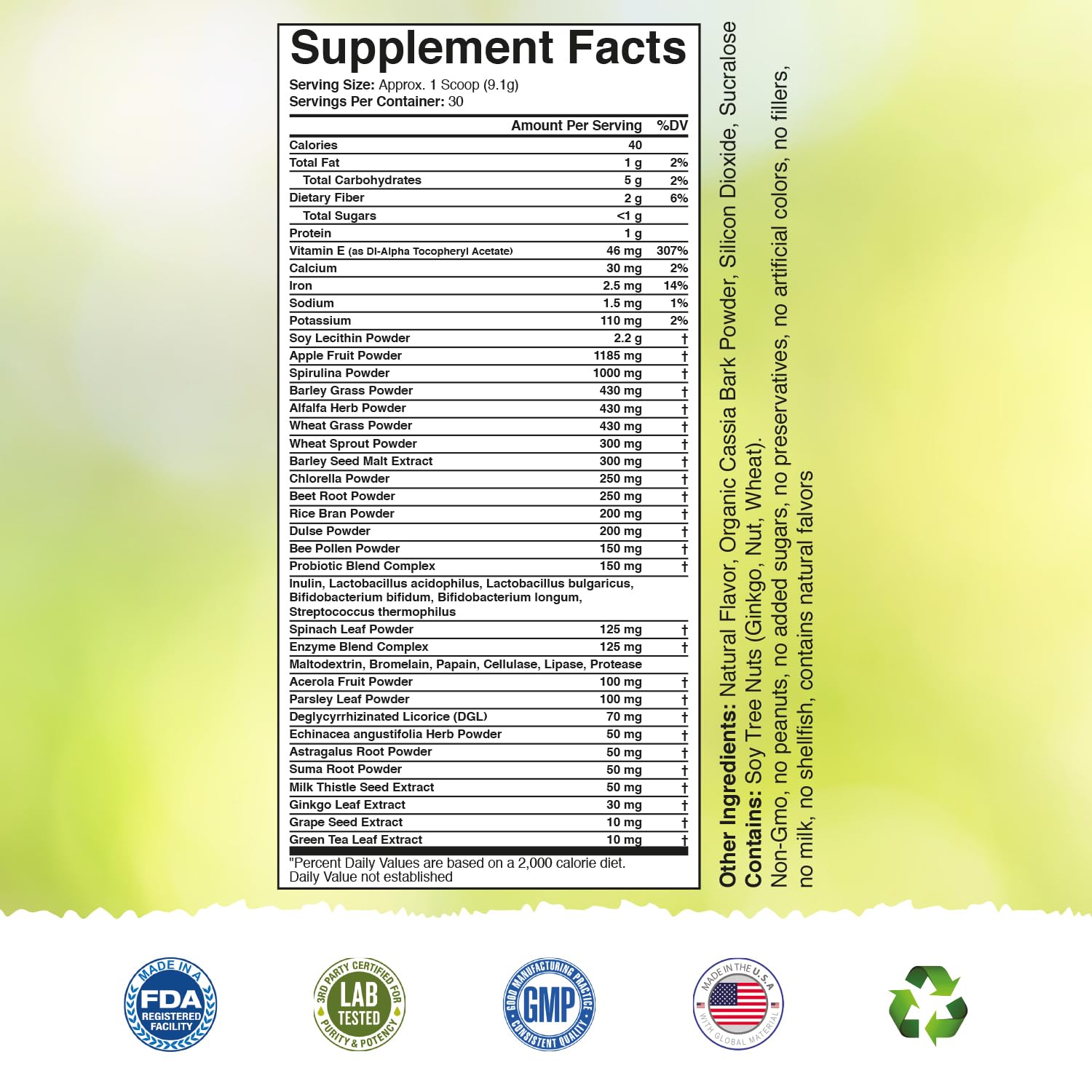 superfood smoothie mix for energy