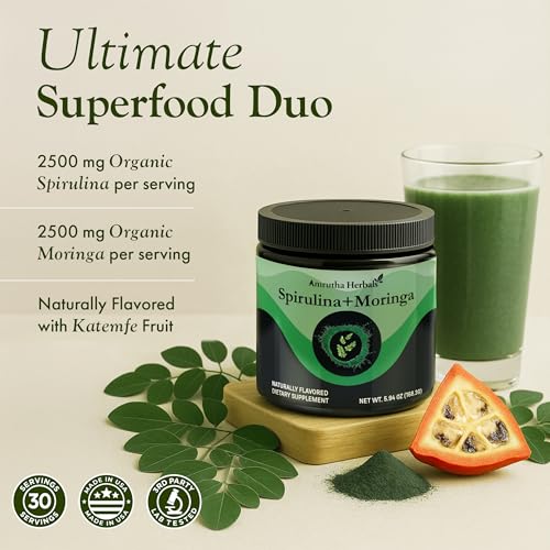 superfood spirulina and moringa blend