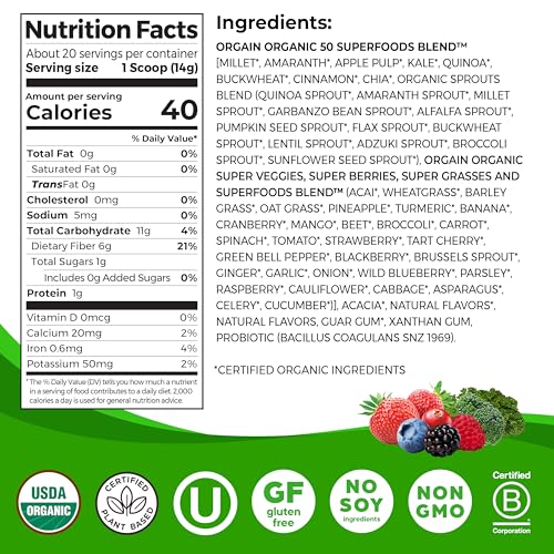 superfoods blend with probiotics