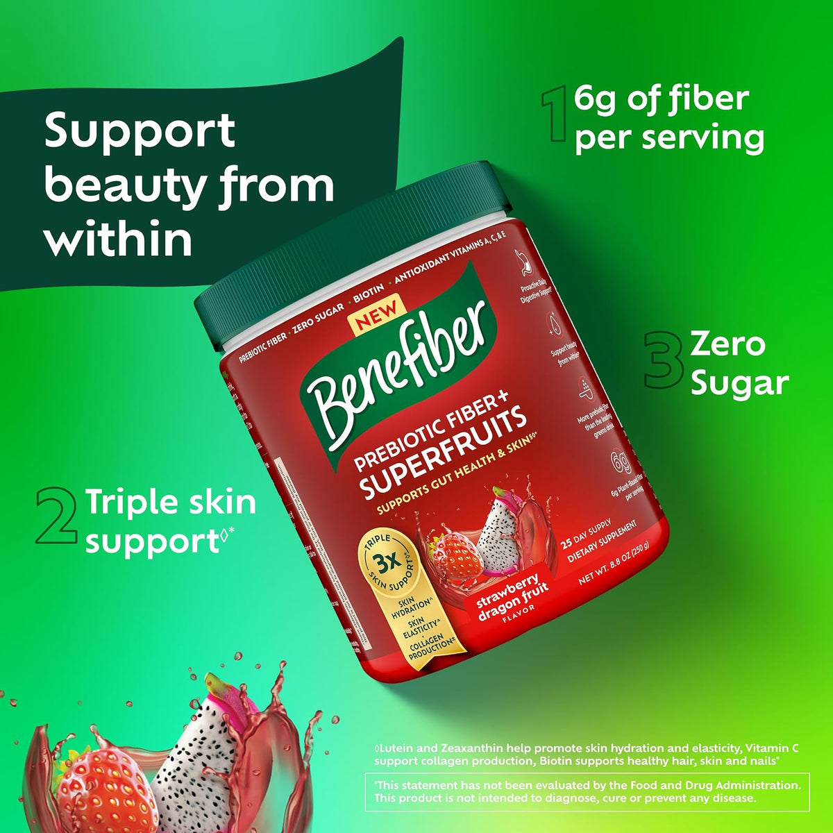 Superfruit fiber blend for digestion