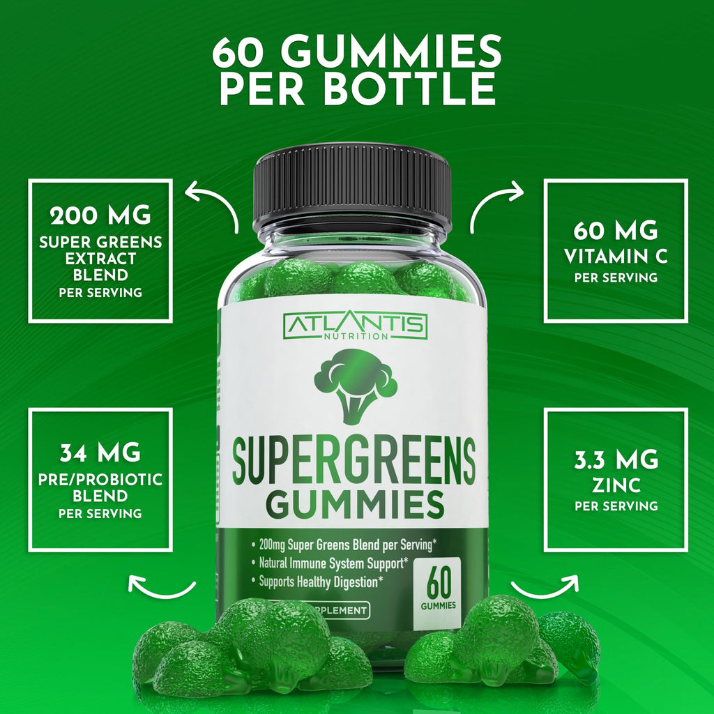 Supergreens Gummies for digestive health