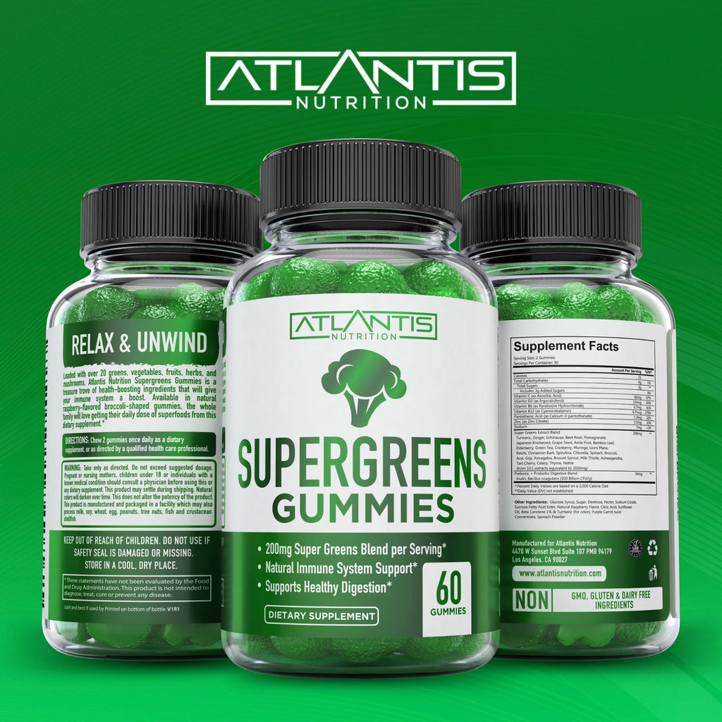 Supergreens Gummies for enhanced vitality