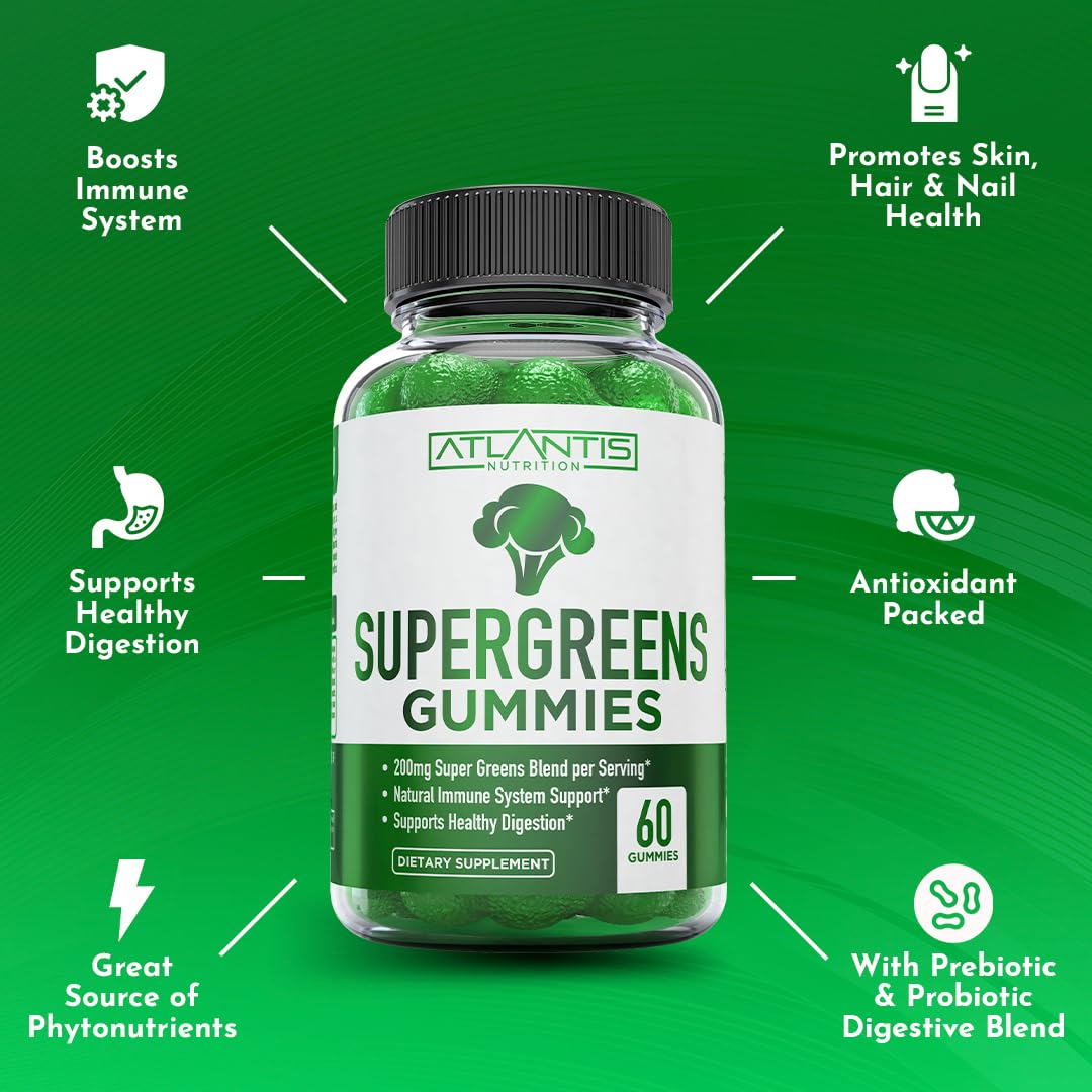 Supergreens Gummies for vibrant health