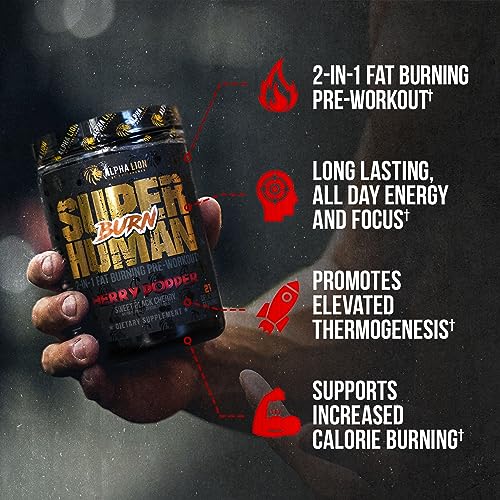 Superhuman Burn fat burners with sweet black cherry