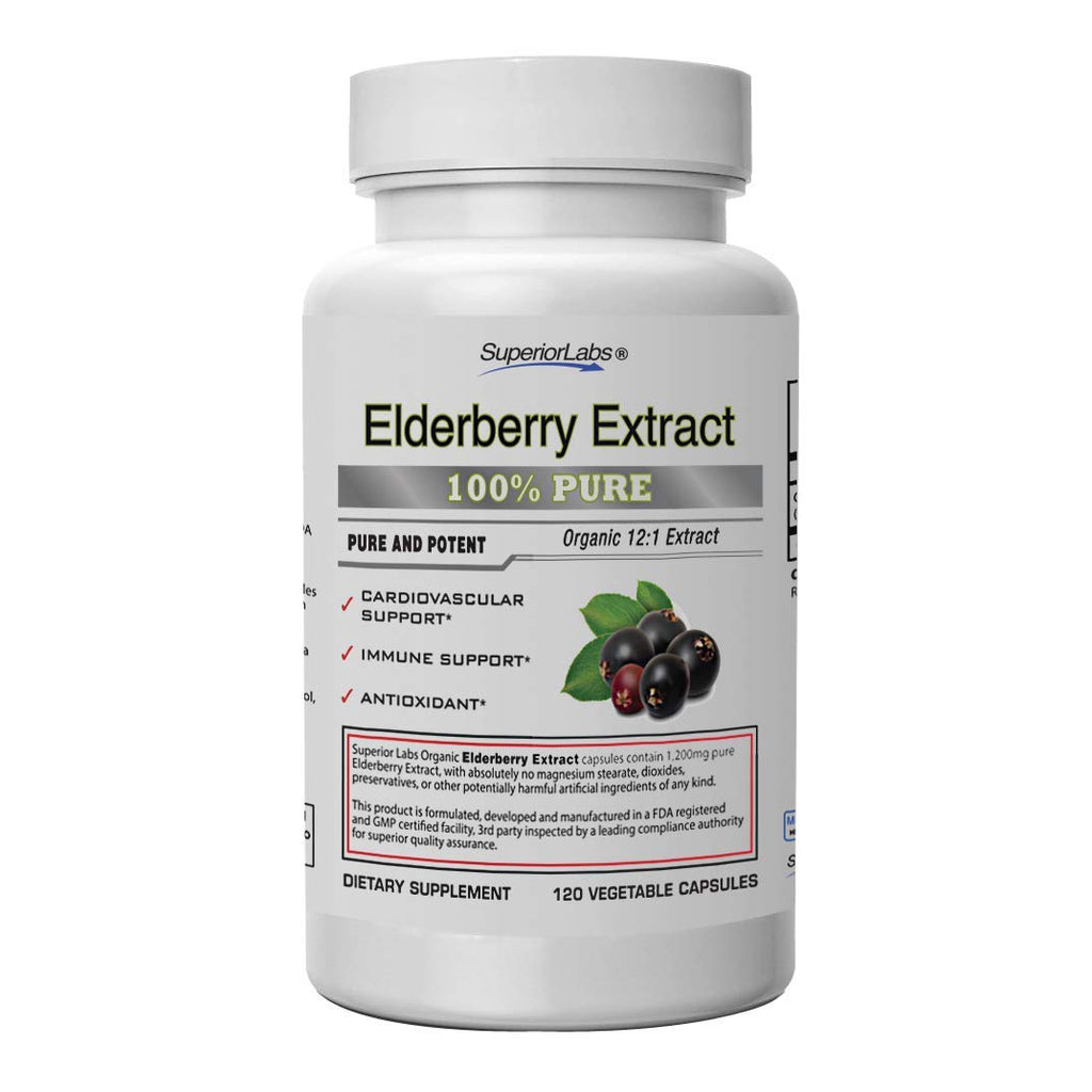 Superior Labs elderberry extract capsules