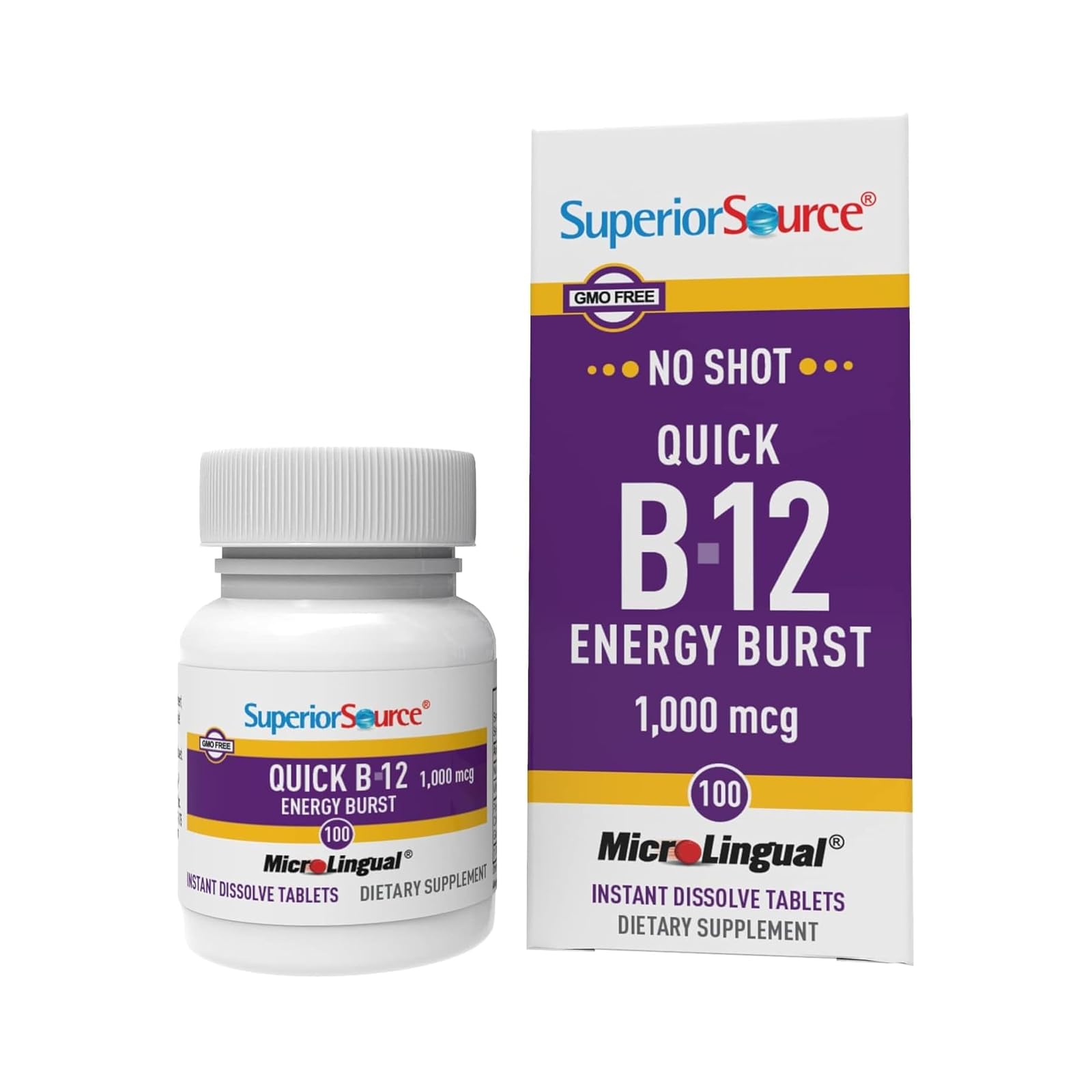 Superior Source B12 energy support tablets