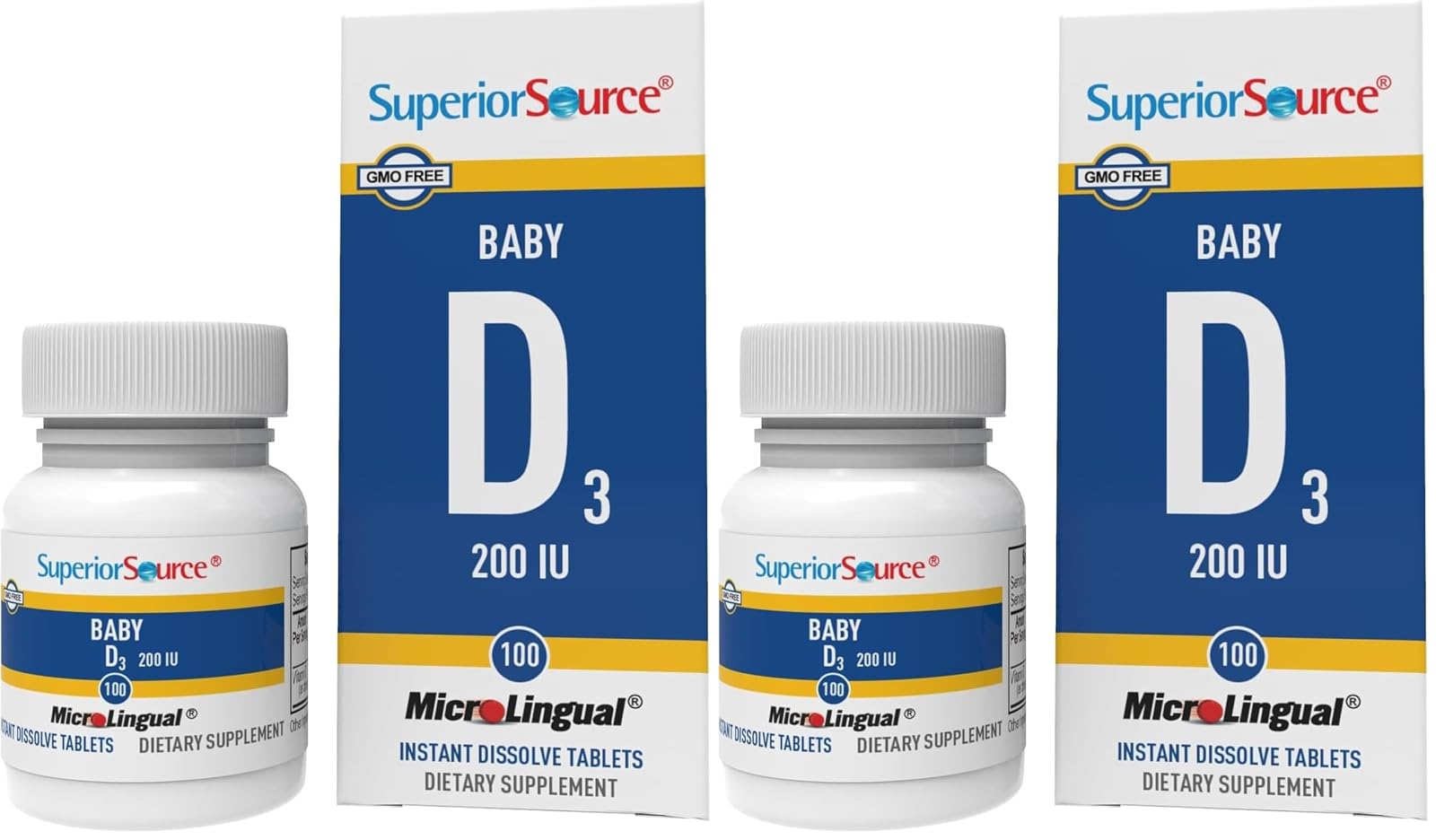 Superior Source Baby Vitamin D3 tablets