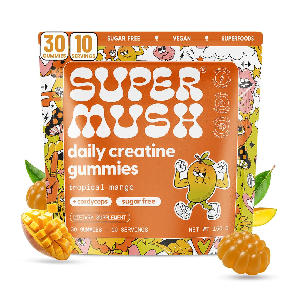 SuperMush Daily Creatine Gummies for energy
