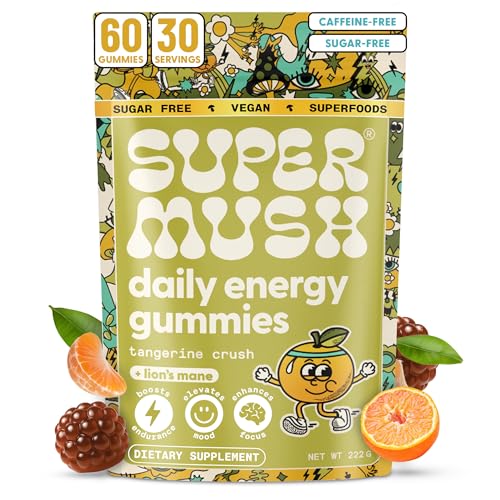 SuperMush energy gummies for focus