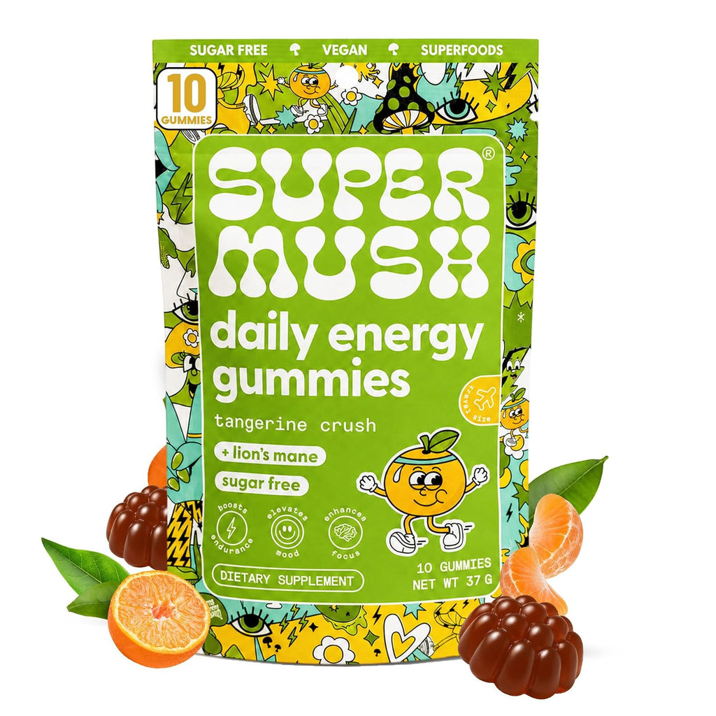 SuperMush energy gummies for focus