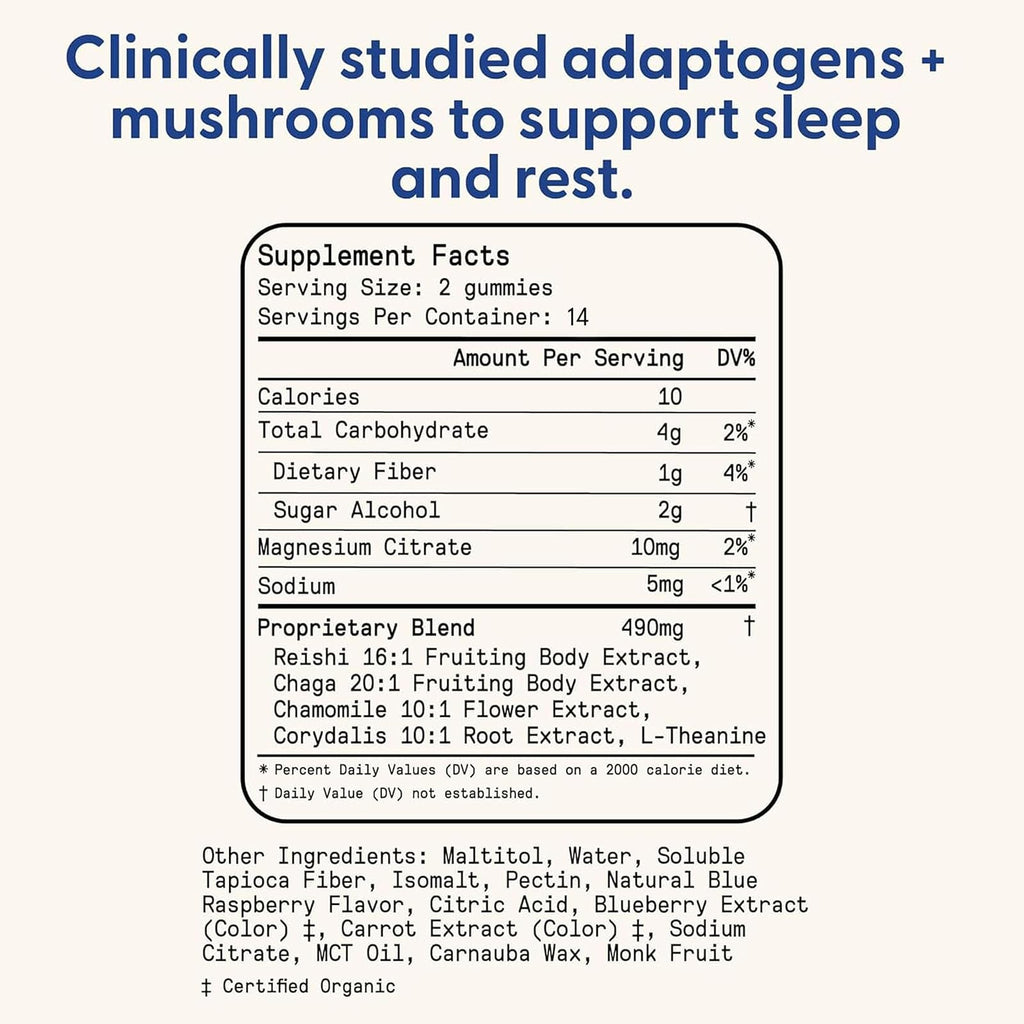 SuperMush gummies for better sleep quality
