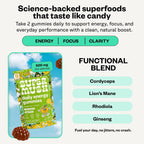 SuperMush gummies for mental clarity