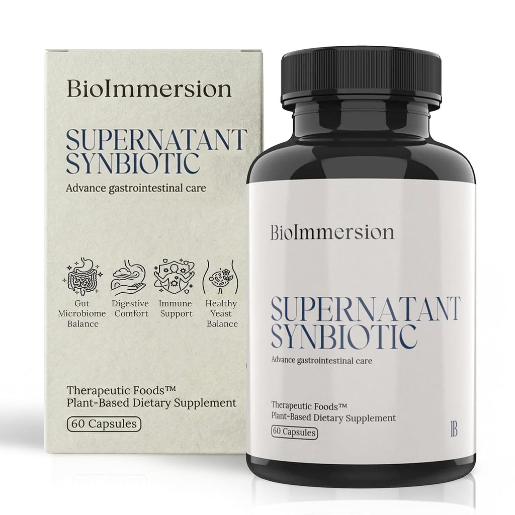 Supernatant synbiotic gut health capsules