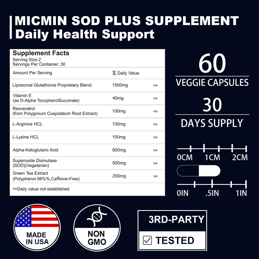 Superoxide dismutase 500 mg benefits