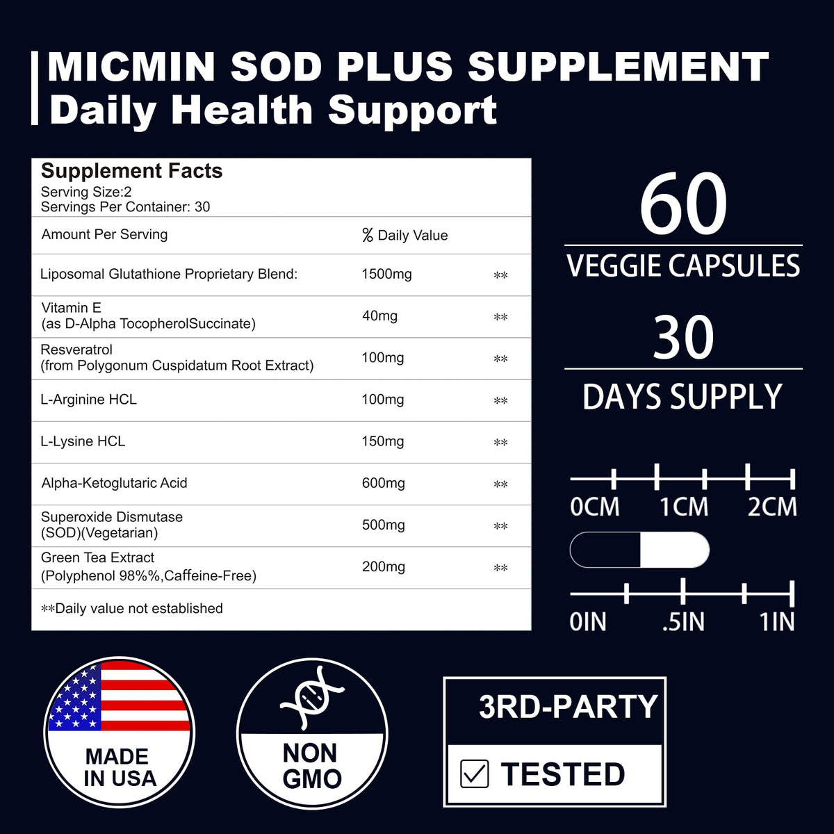 Superoxide dismutase 500 mg benefits
