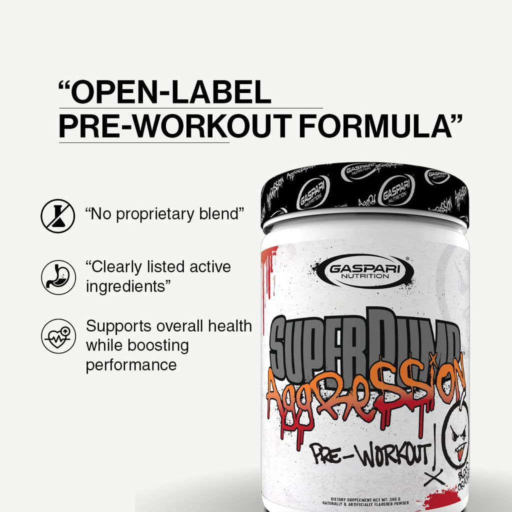 SuperPump Aggression pre-workout for muscle pump