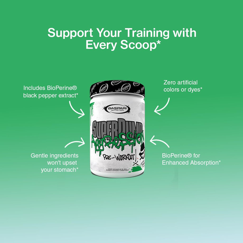 SuperPump Aggression pre-workout for strength training