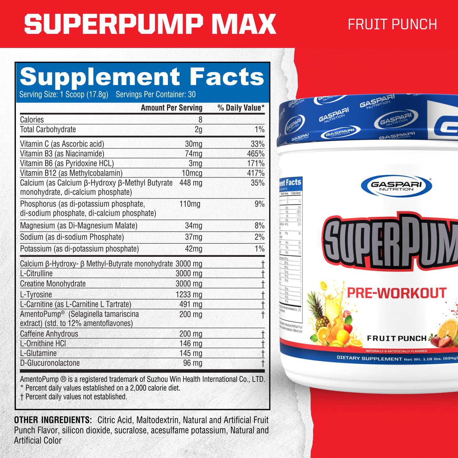 SuperPump MAX pre-workout powder benefits