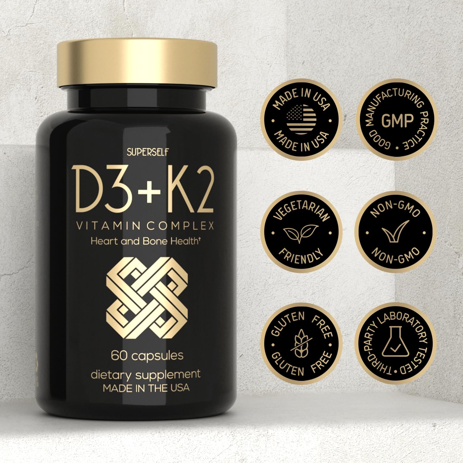 SuperSelf vitamin D3 K2 benefits