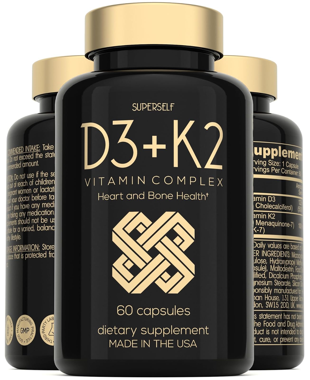 SuperSelf vitamin D3 K2 capsules